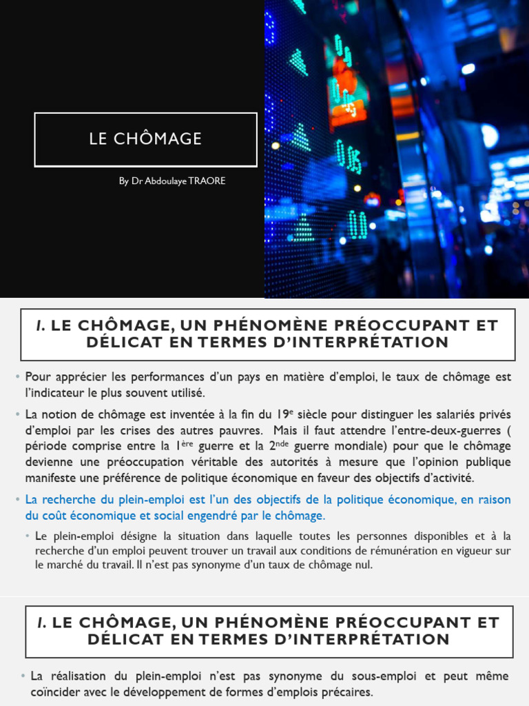 Le Chomage | PDF
