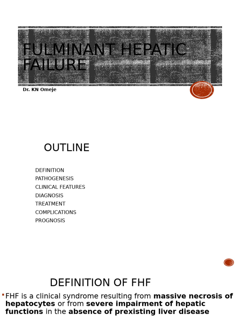 Fulminant Hepatic Failure | PDF