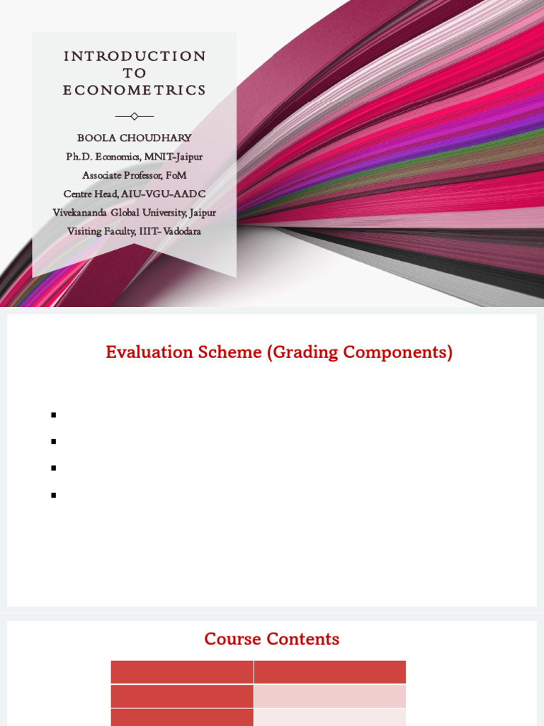 Introduction To Econometrics | PDF