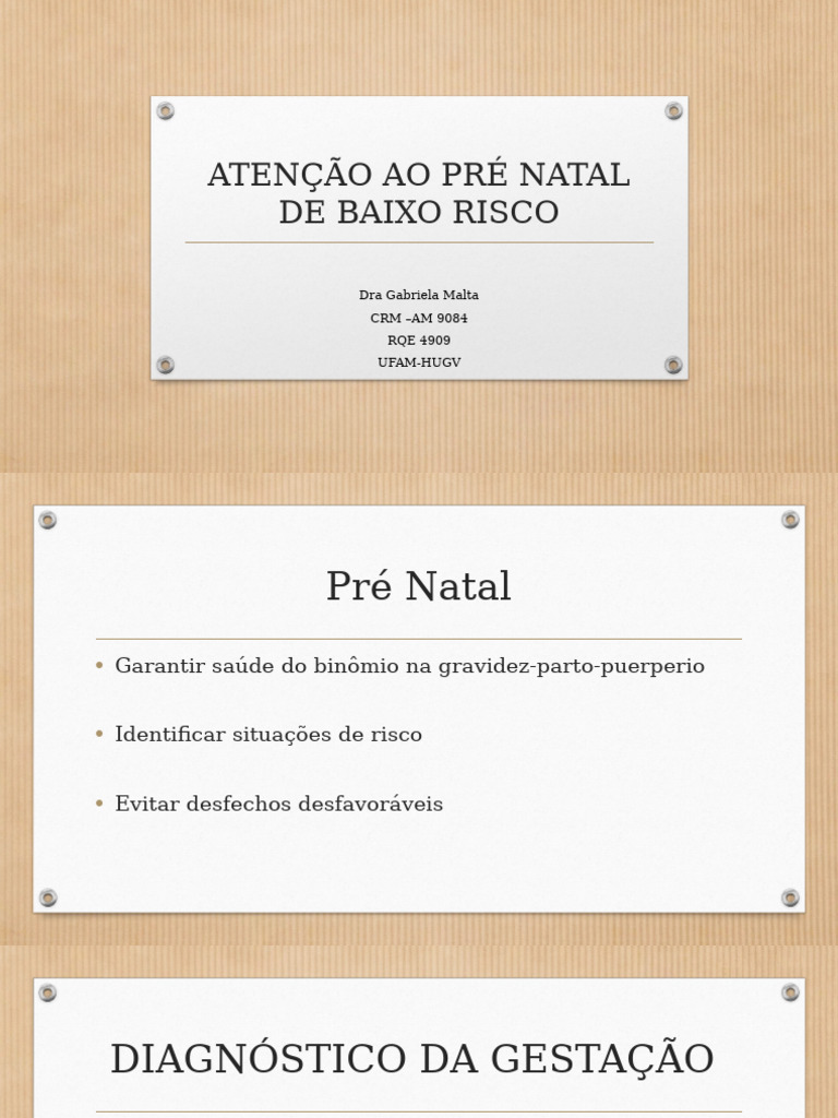 Atenção Ao Pré Natal de Baixo Risco | PDF