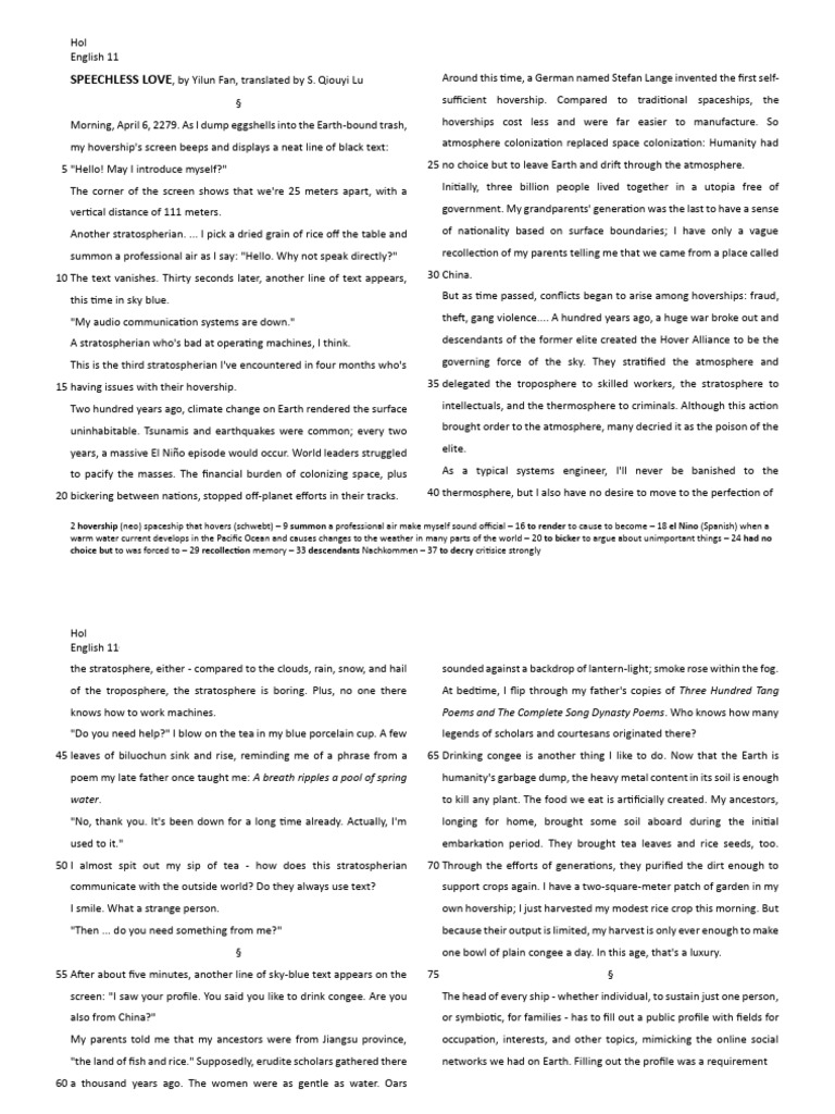 Speechless Love 1 | PDF