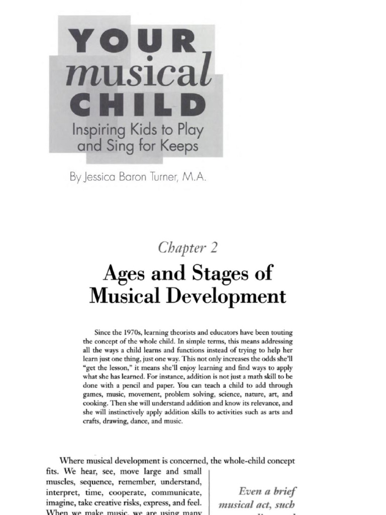 Ages and Stages of Music Development J Baron Turner | PDF