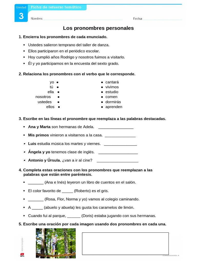 Los Pronombres Personales | PDF