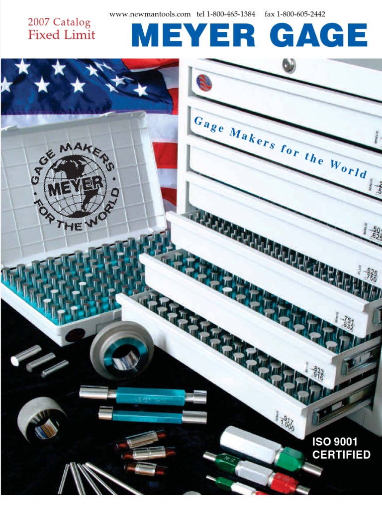 Meyer Gage 2007 Product Catalog | PDF | Engineering Tolerance ...