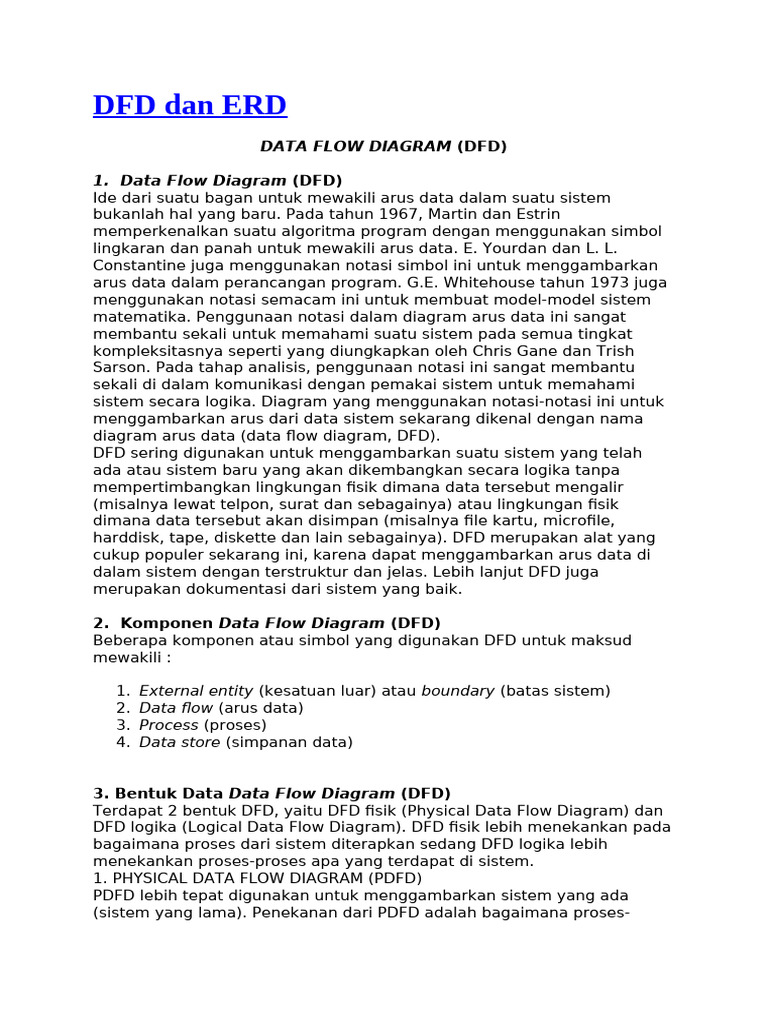 DFD dan ERD | PDF