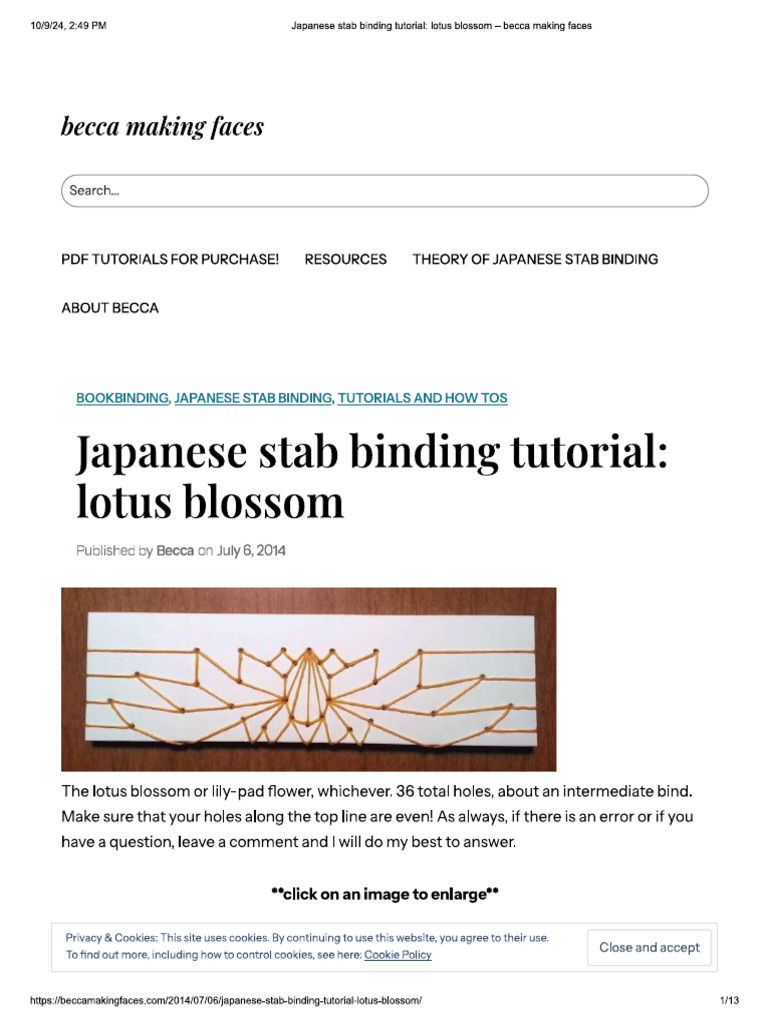 Lotus Stitch Pattern | PDF