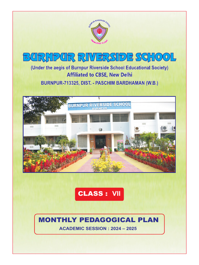 Class 7 Pedagogical Plan 24-25 (BNP-Stu.) | PDF