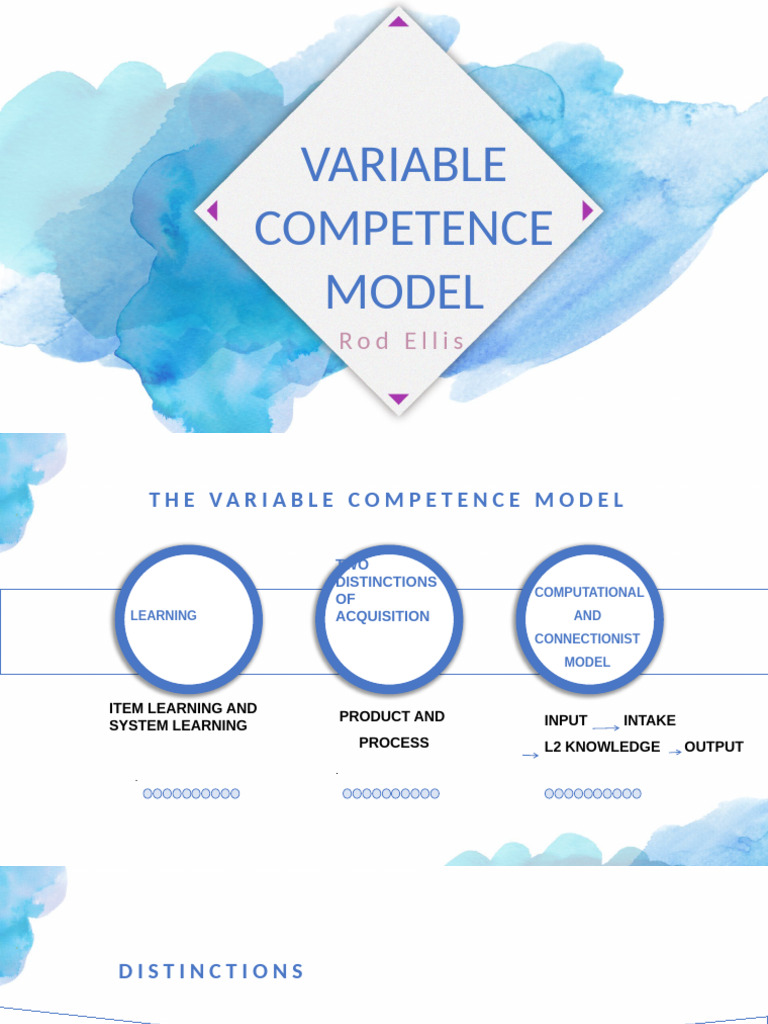 Variable Competence Model | PDF