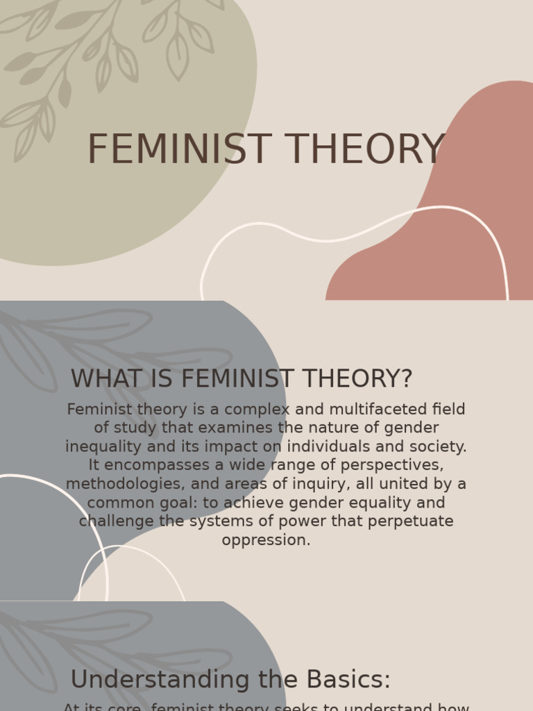 Feminist Theory Group 3 | PDF | Gender Studies | Feminism