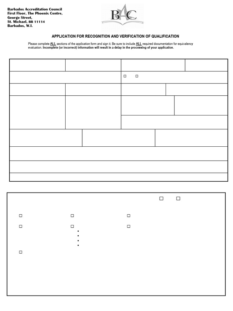 Application Form Recognition Verification of Qualification | PDF