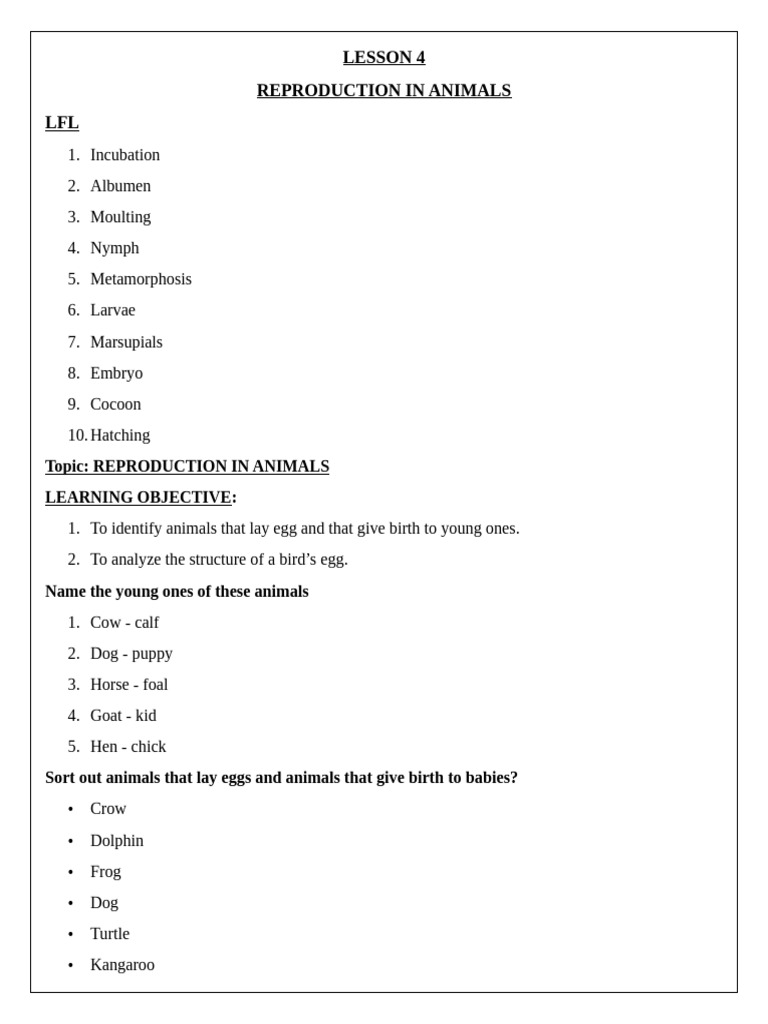 Reproduction in Animals 1 | PDF