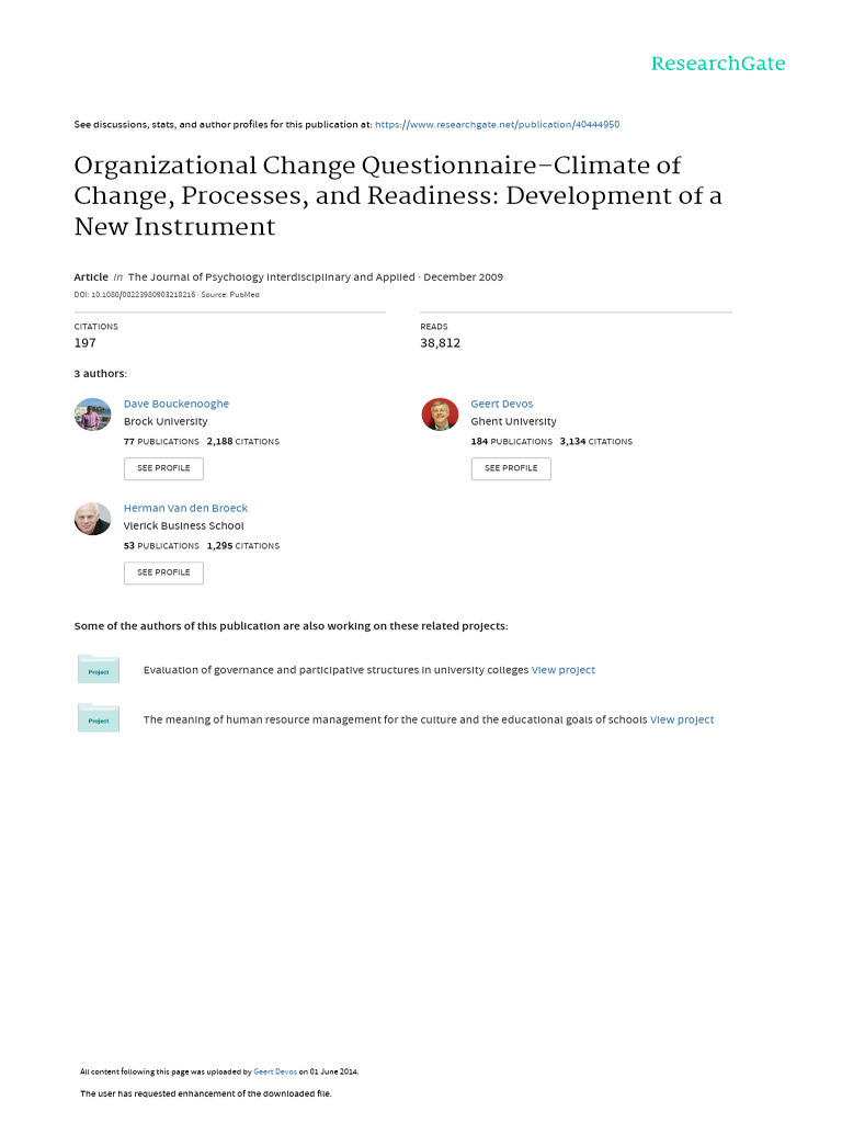 Questionnaire Change | PDF