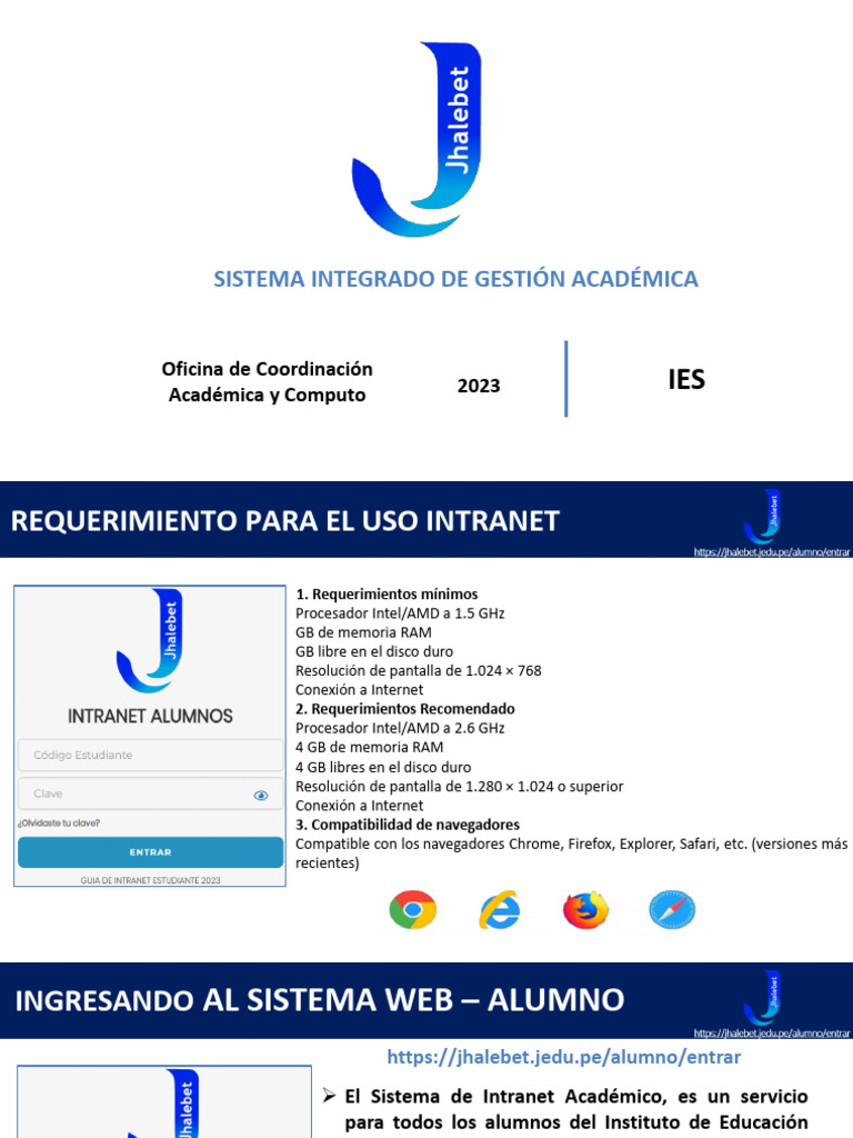 Alumno Intranet | PDF