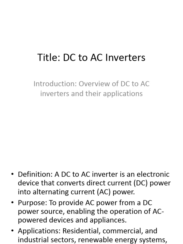 Inverters | PDF