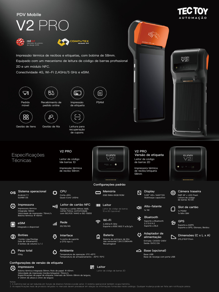 Datasheet V2pro | PDF