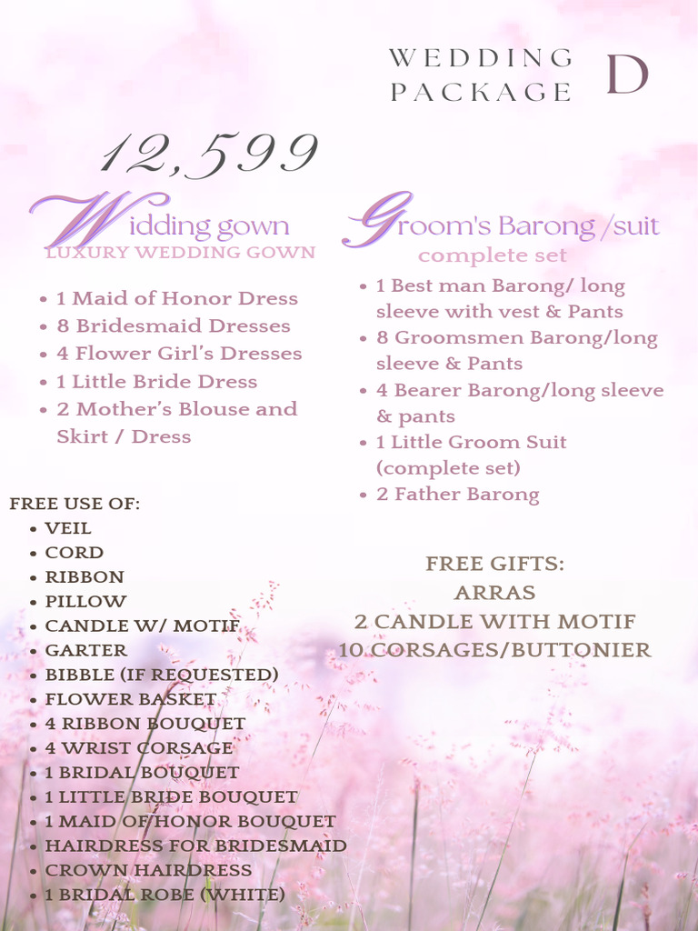 Wedding Package | PDF