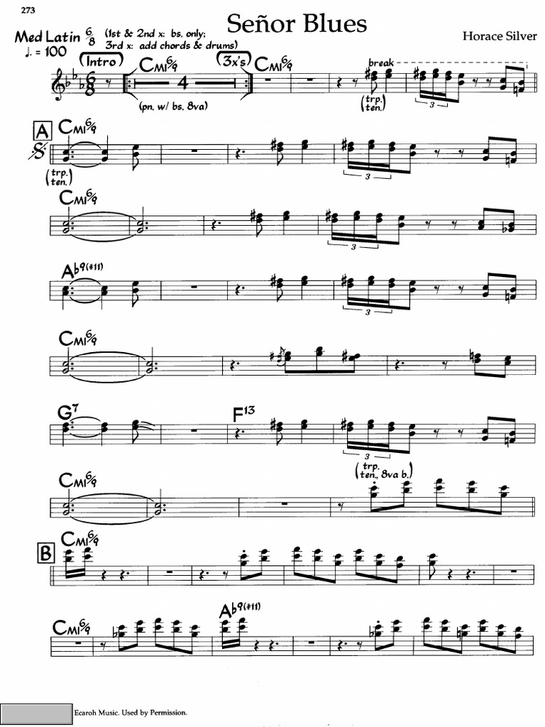 Senor Blues Eb | PDF