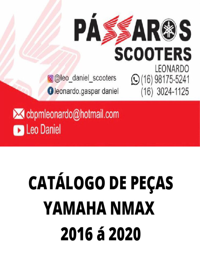 Catálogo de Peças Yamaha NMAX 2016-2020 | PDF | Veículo motorizado