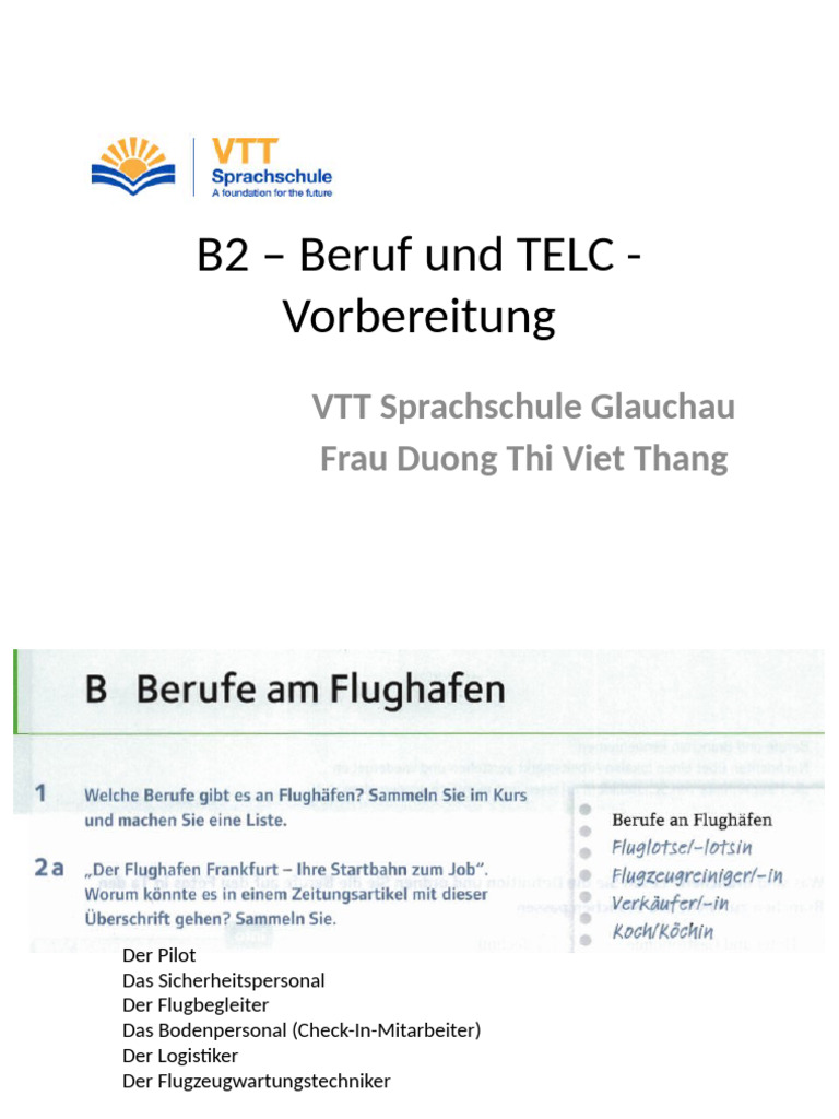B2 Beruf - 5. Sitzung | PDF
