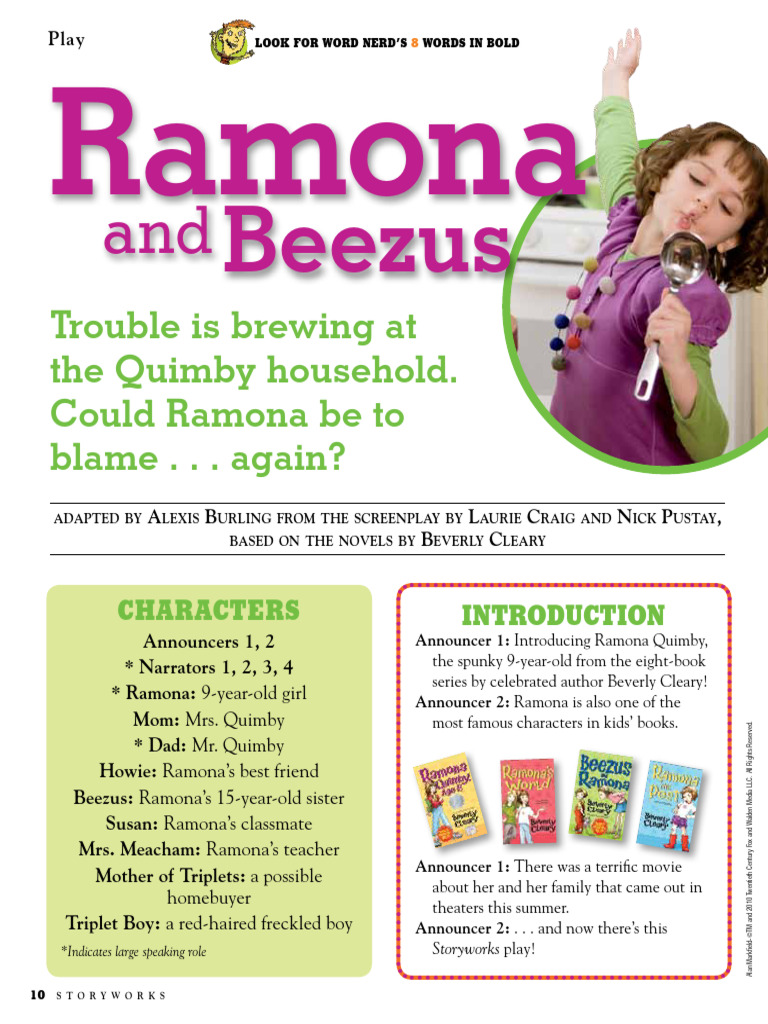Ramona and Beezus - Storyworks | PDF