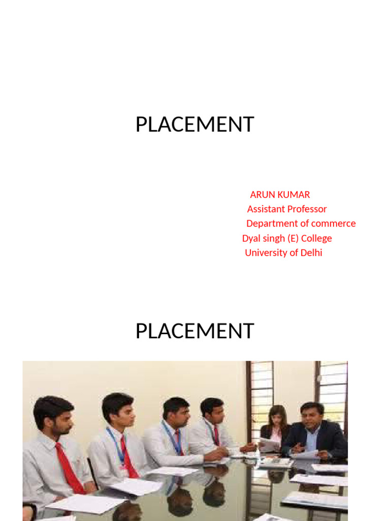 Placement HRM | PDF