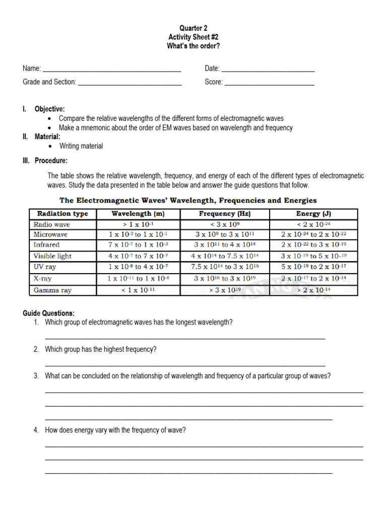 Quarter 2 Activity 2 | PDF