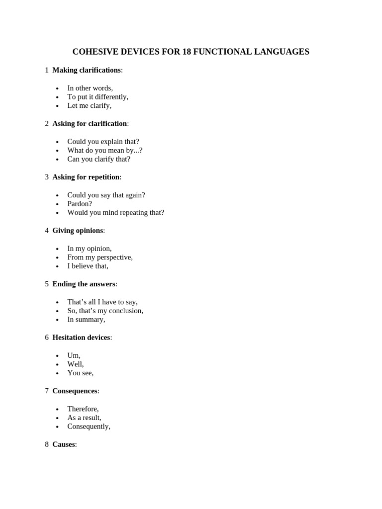 Cohesive Devices For 18 Functional Languages | PDF
