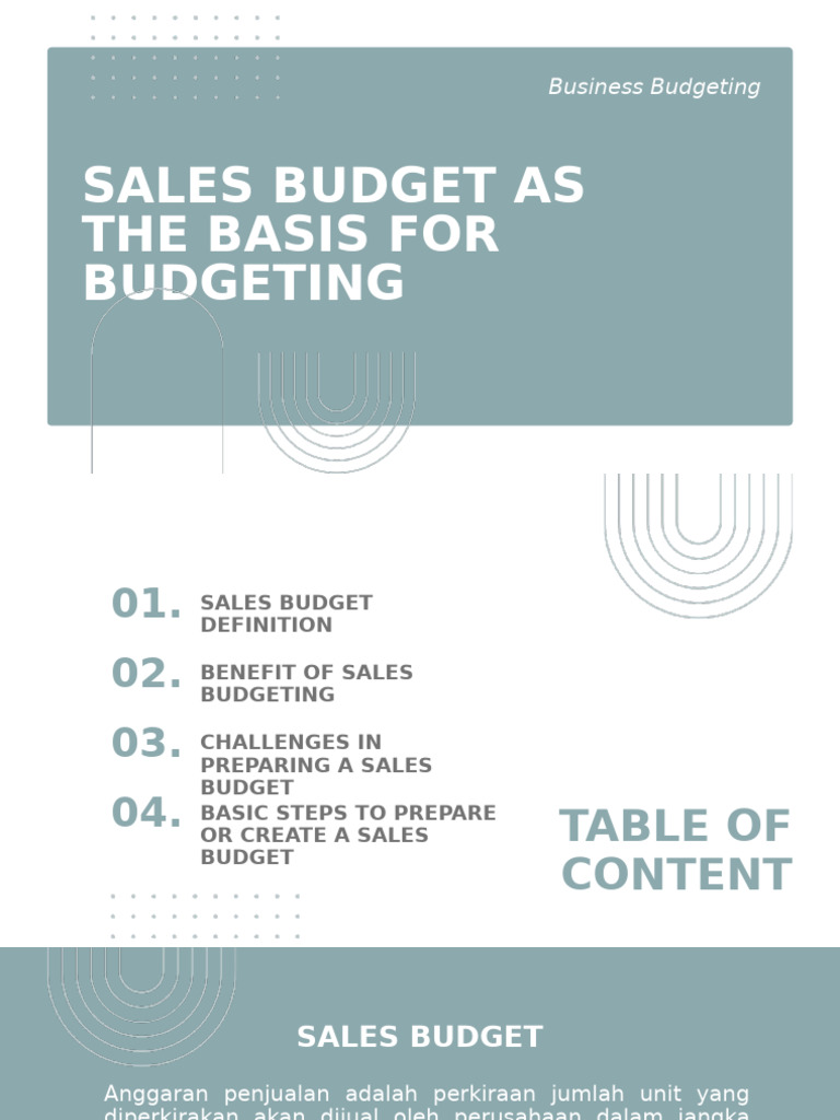 Business Budgeting | PDF