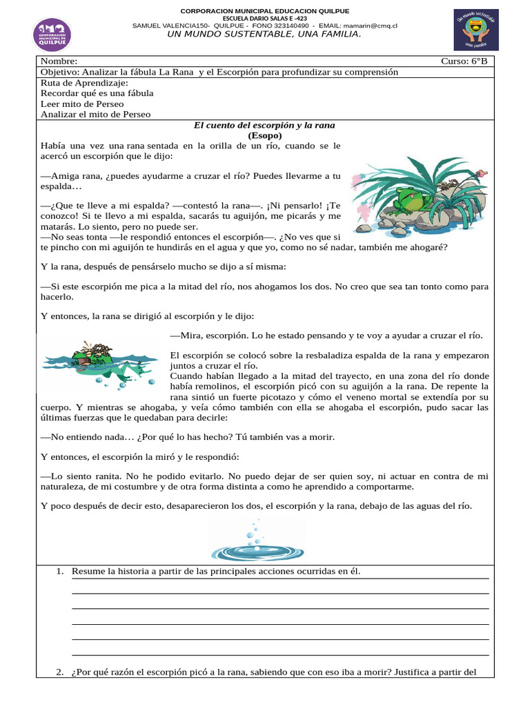 Análisis de Fábula | PDF