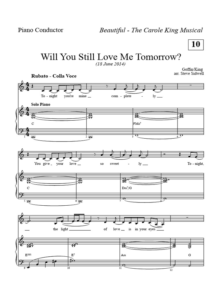 Will You Still Love Me Tomorrow | PDF