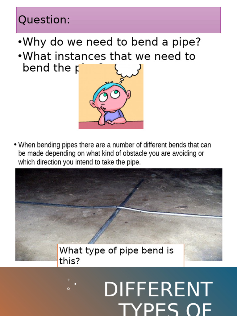 Types of Pipe Bends Explained | PDF | Home & Garden | Technology ...