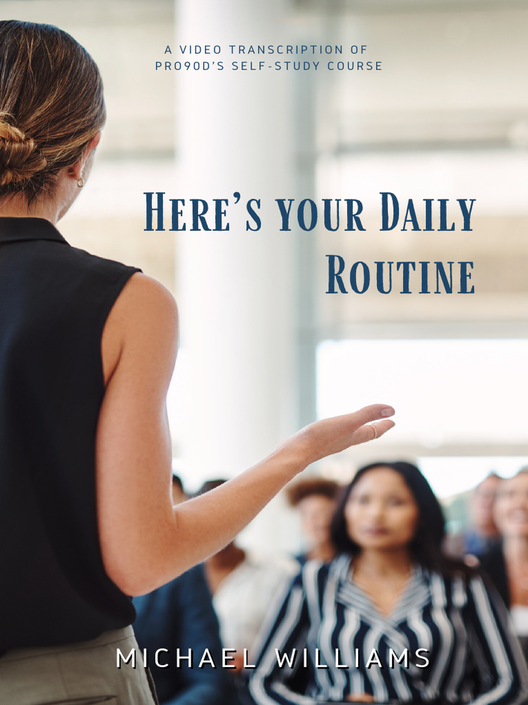 Daily Routine for Speech Transformation | PDF | Thought | Career & Growth