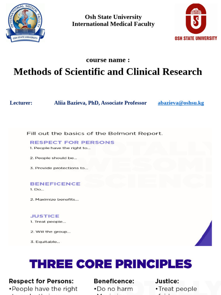 Research Methods Lecture 3 Bazieva | PDF