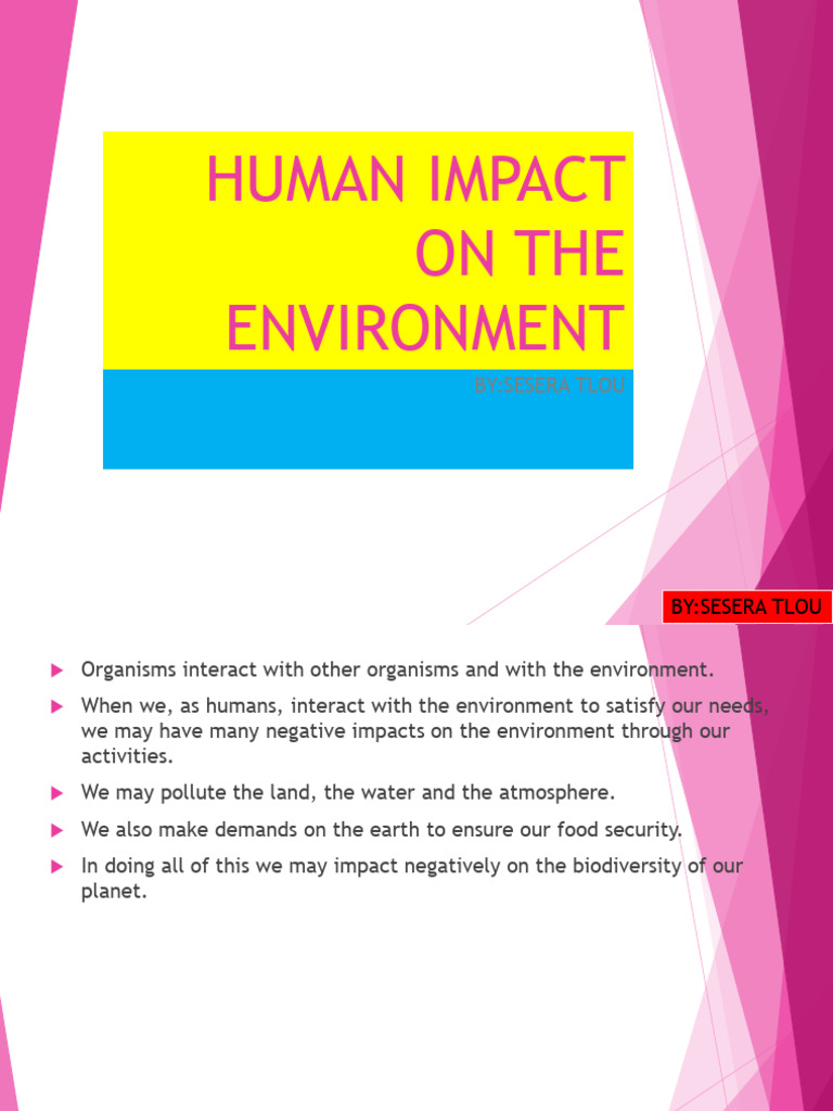 Human-Impact-On-The-Environment With Svardow | PDF | Greenhouse Effect ...