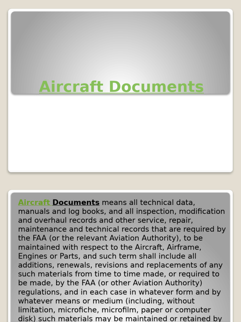 Aircraft Documents | PDF