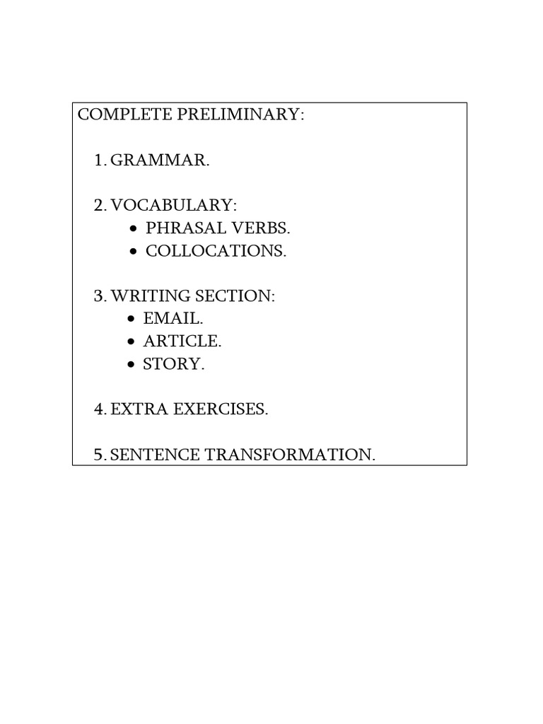 B1. Extra Material For Students | PDF