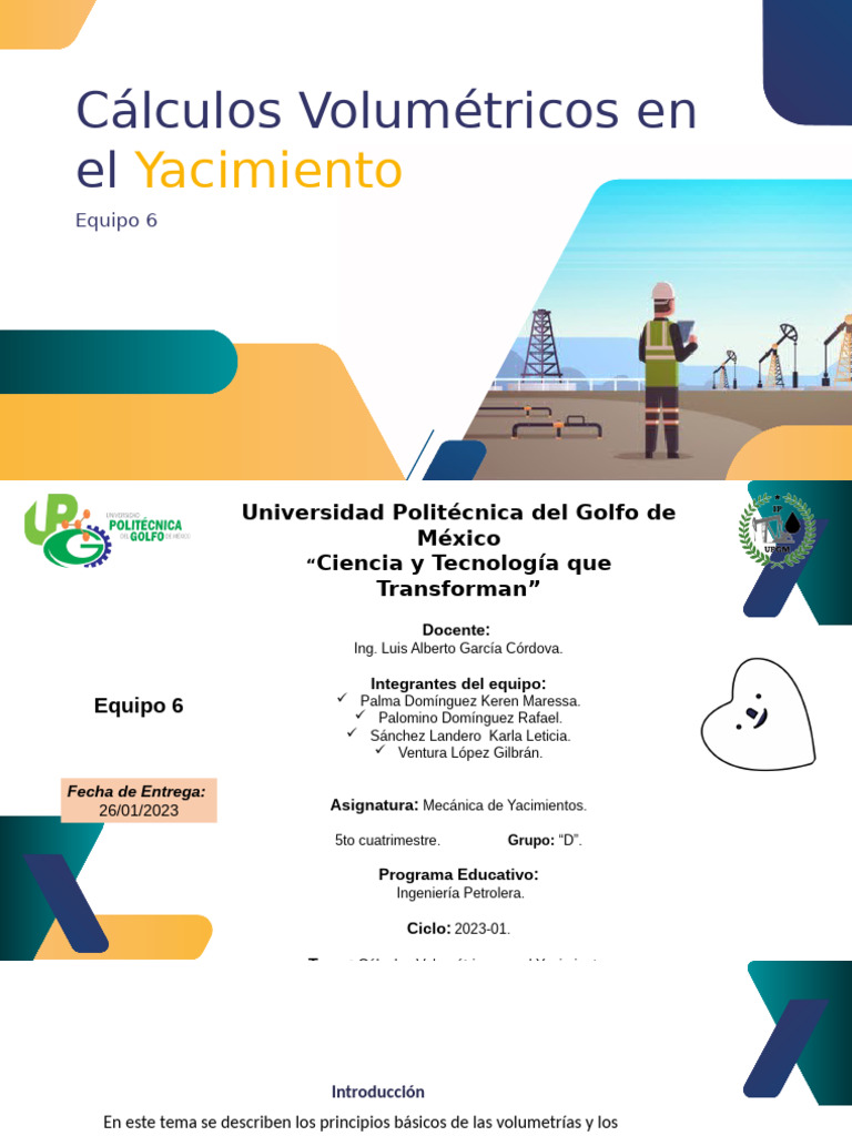 1. ED Eq 6 Cálculos Volumétricos en el Yacimiento | PDF