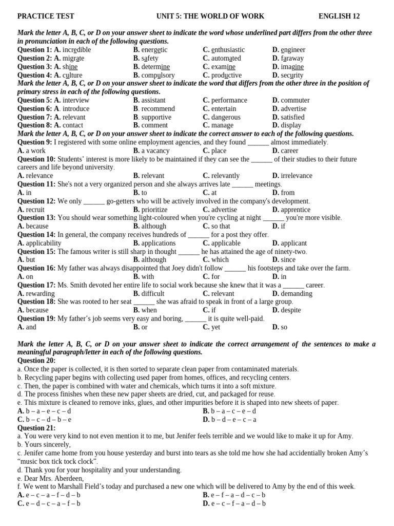 Practice 12 - U5 | PDF