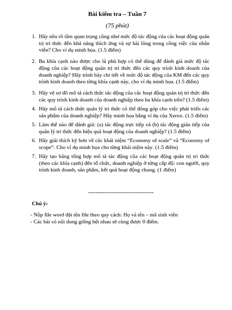 Nguyen Tue Lam - Tuan 7 | PDF