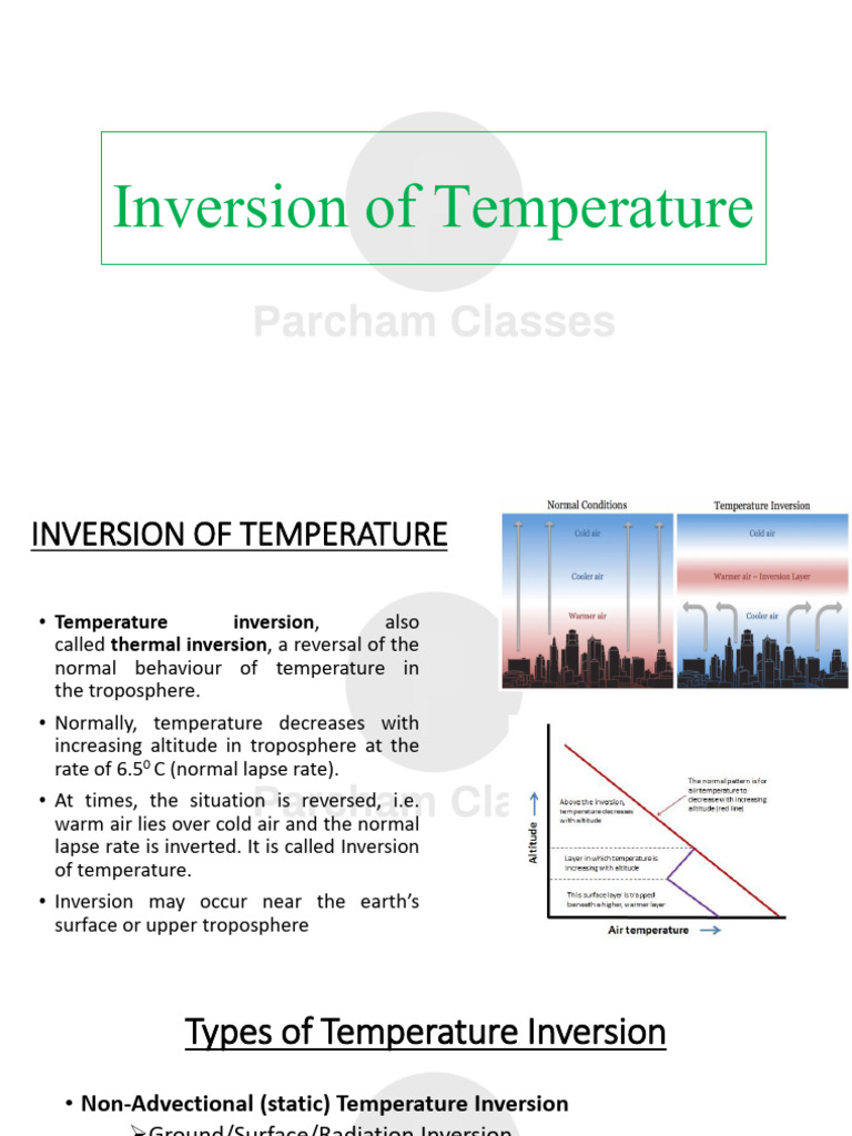 Inversion of Temperature | PDF