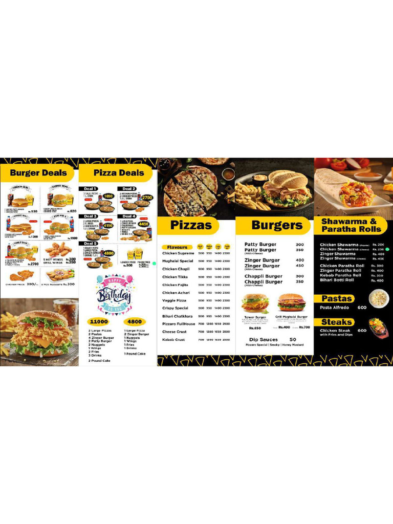 Pizzero Menu | PDF