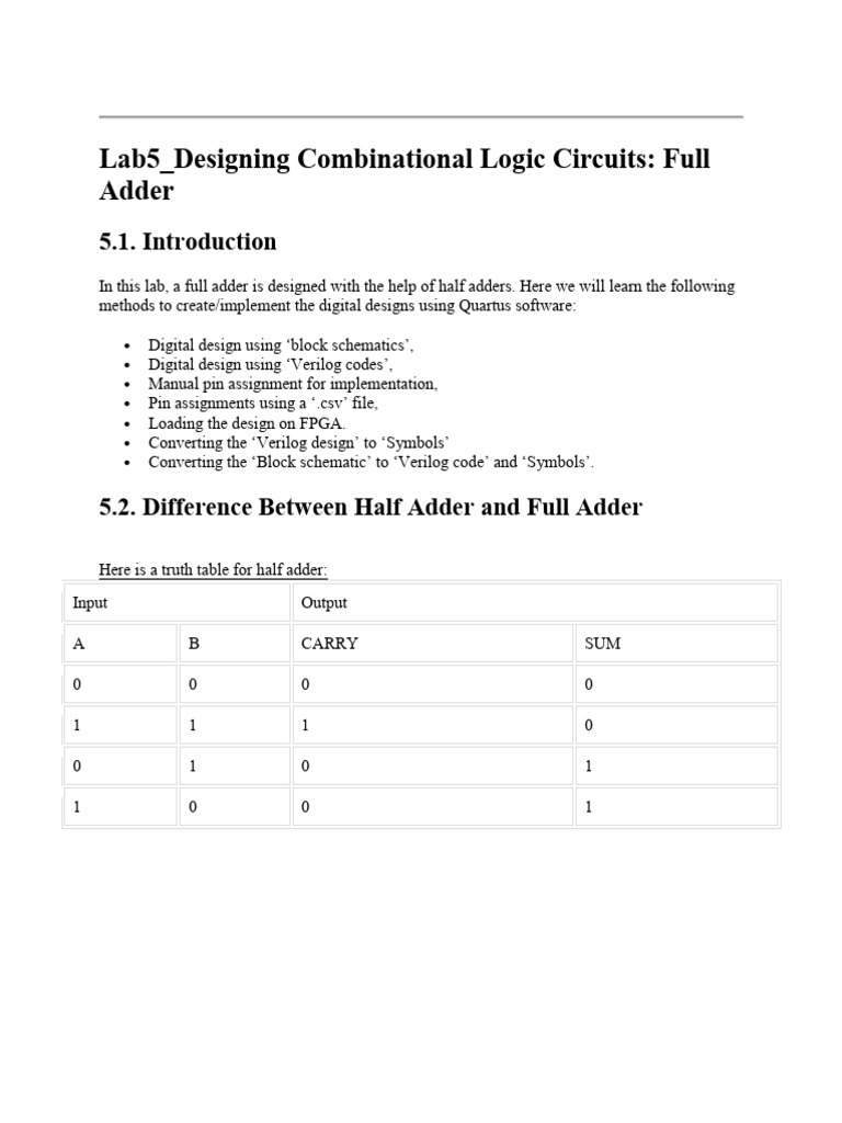Lab5 Instructions | PDF