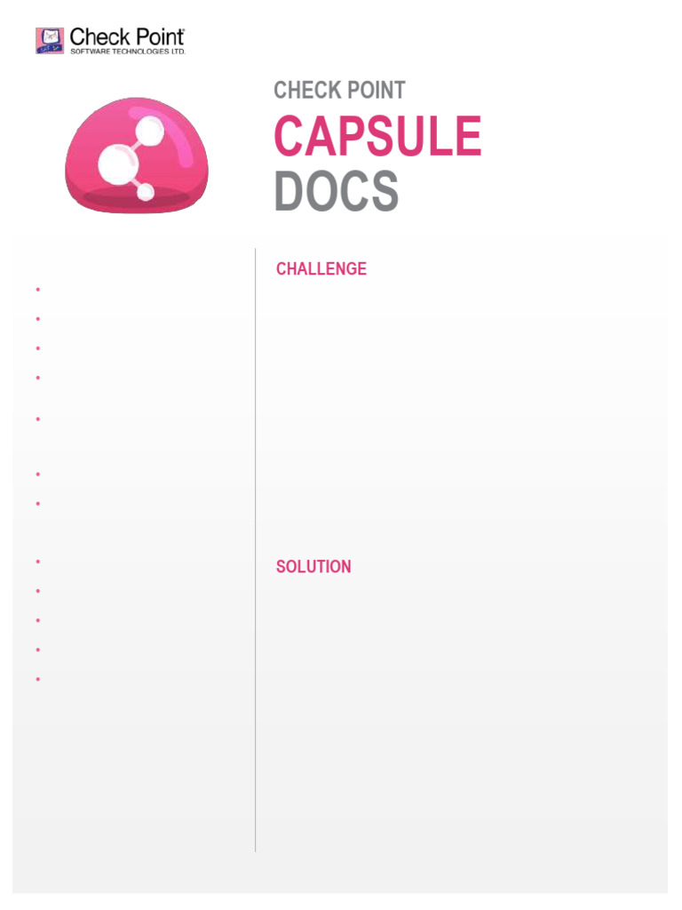 Capsule Docs Datasheet | PDF