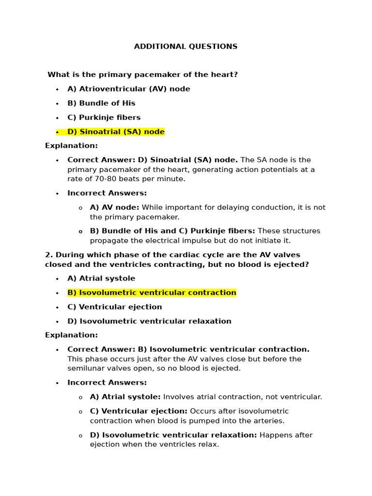 CVS 2 Additional Questions Memo | PDF
