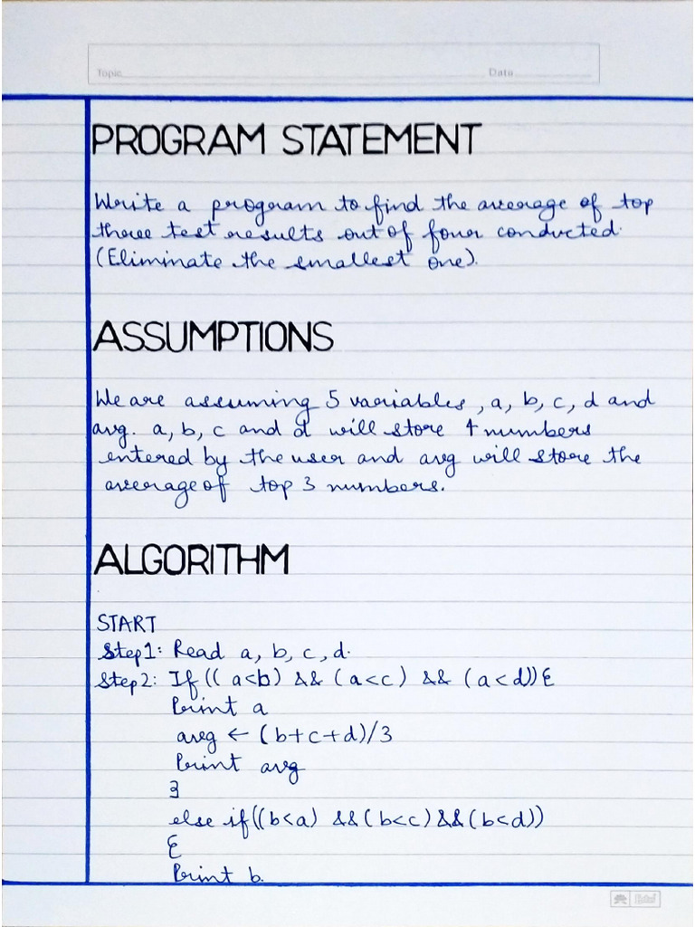Lab Manual Average Three Numbers | PDF