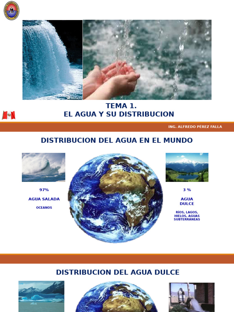 Tema 1. El Agua y Su Distribuciòn | PDF