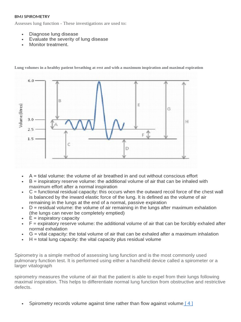 BMJ Spirometry | PDF