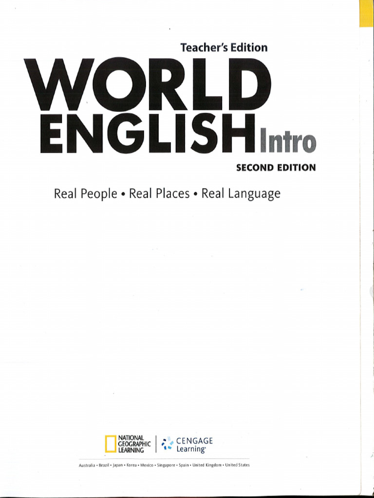 Teacher World English Intro | PDF