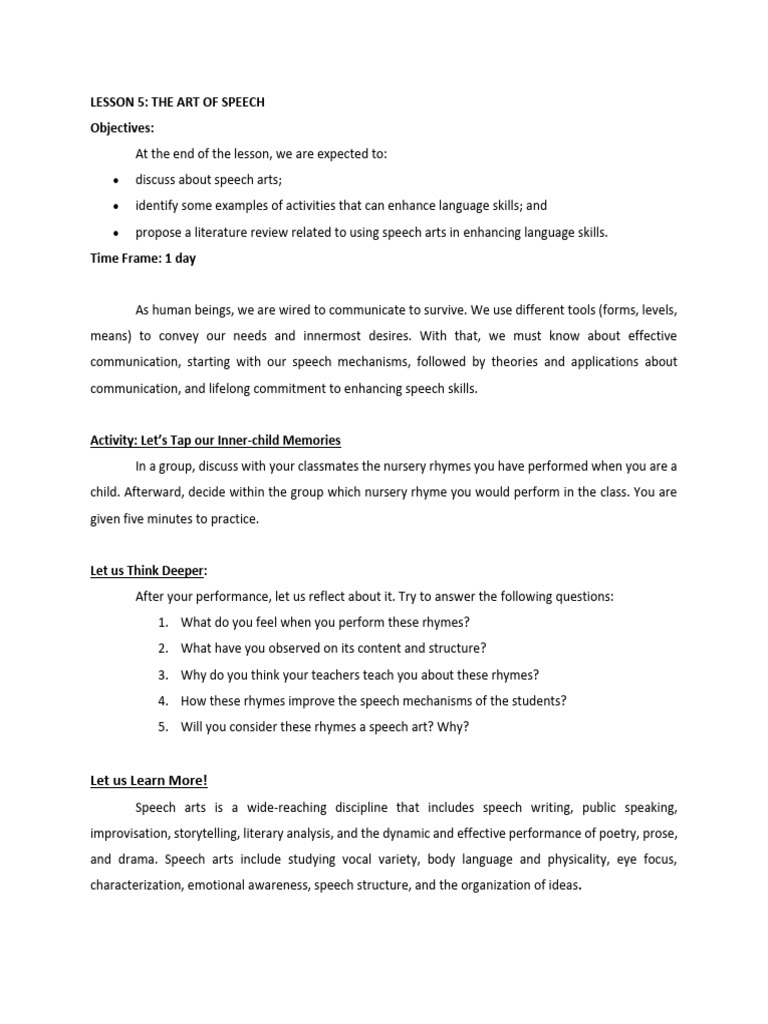 Module 1 Lesson 5 | PDF