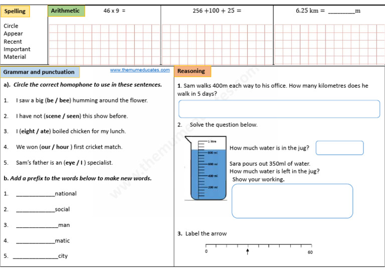 Yr3 Sheet A Day 23 | PDF